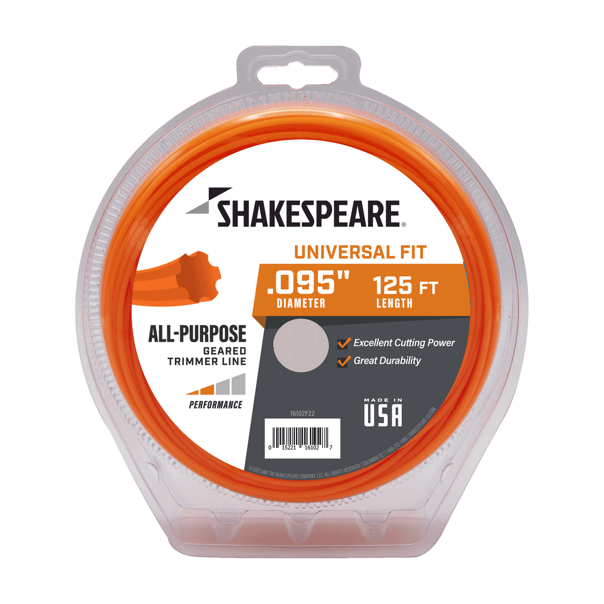 0.095-in x 125-ft Spooled Trimmer Line 16102A – Tools.com International LLC