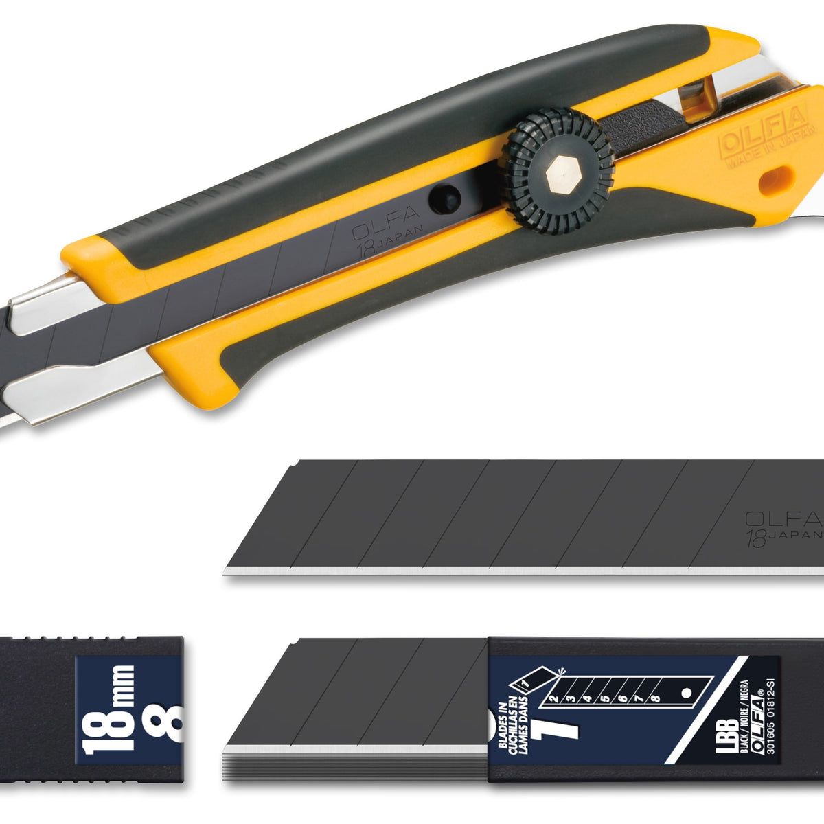 18Mm 11-Blade Retractable Utility Knife (Snap-off Blade) 1133455 ...