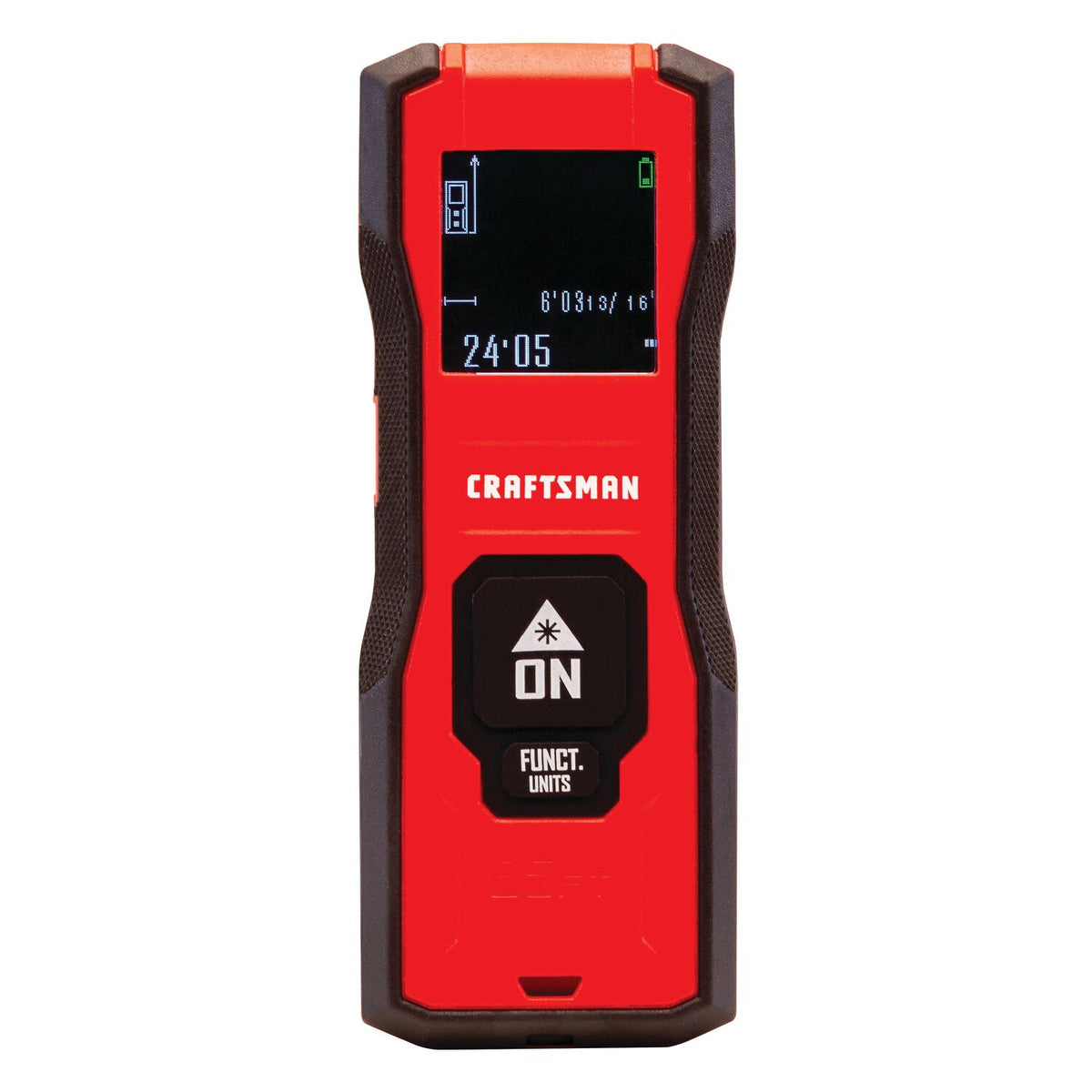 65-ft Outdoor Red Laser Distance Measurer with Backlit Display CMHT776 ...