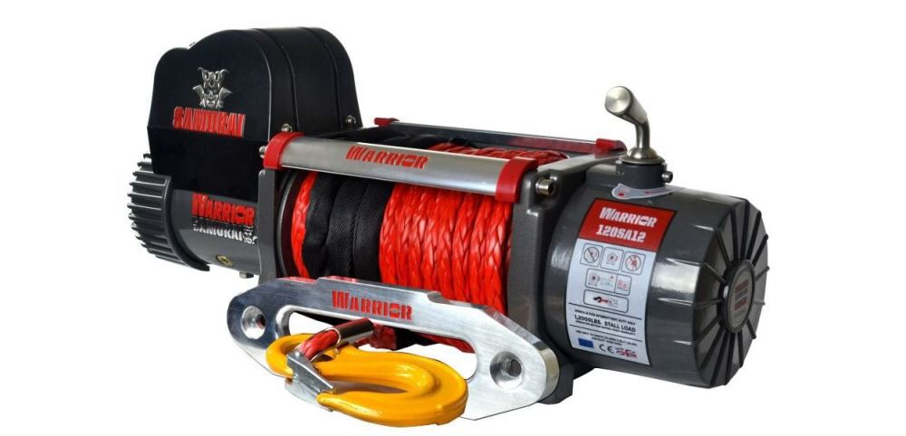 Samurai Winch Planetary Gear 12000lb with Synthetic Rope S12000-SR ...