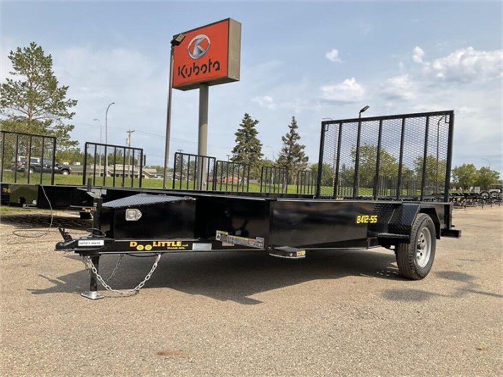 Steel Sided Open Utility Trailer 12'x84in Single Axle HD Pro Toolbox S ...