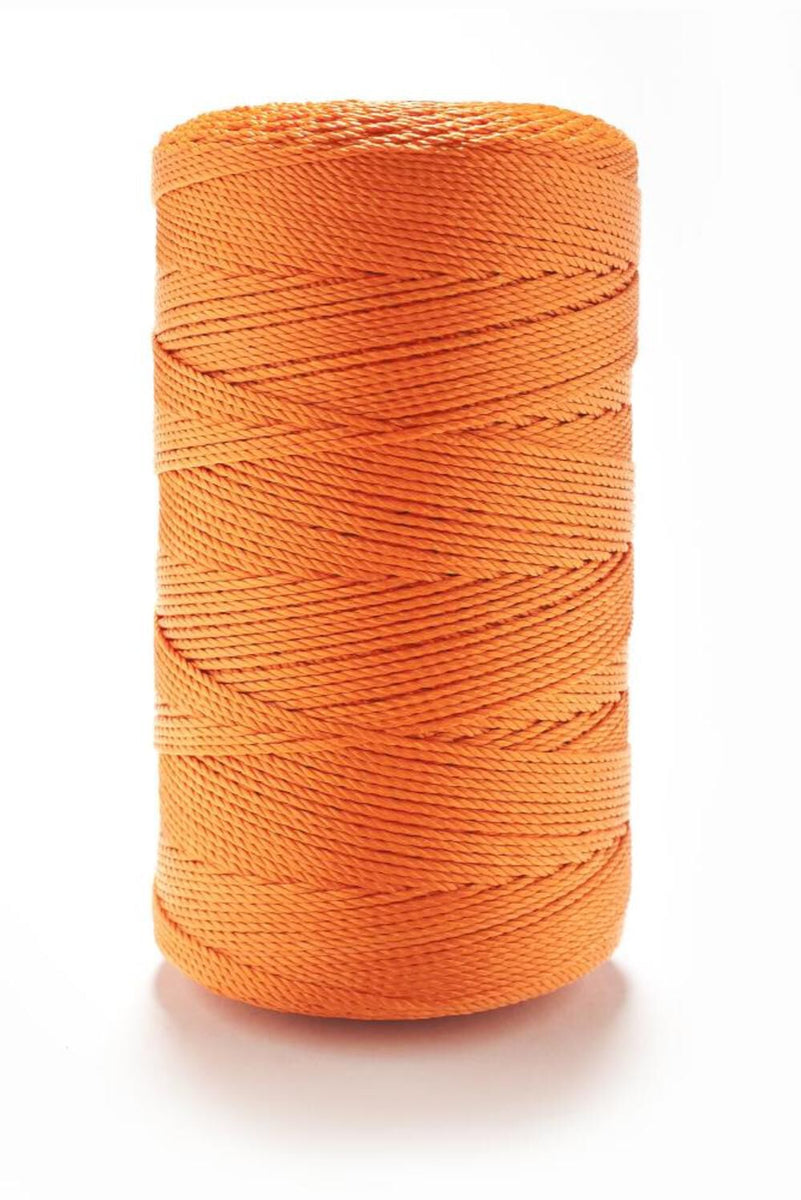 Nylon Seine Twine Twisted Orange #18 x 550' TSTFO0500 – Tools.com ...