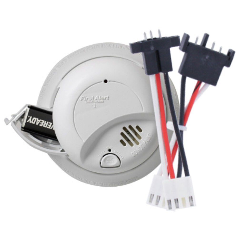 Hardwired 120-Volt AC Smoke Alarm with Adapter Plugs 1039809 – Tools ...