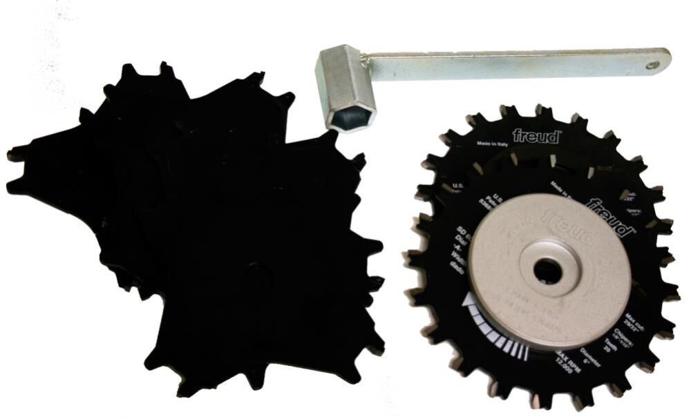 6 In. (Dia.) Dial-A-Width Stacked Dado Set SD606 – Tools.com ...