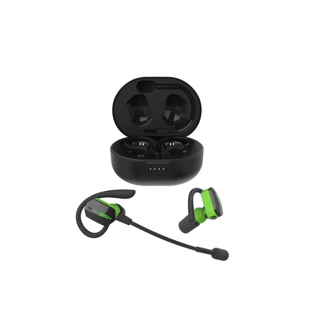 Ultracomm Aware True Wireless Bluetooth Earbuds Black & Hi-Vis Green I ...