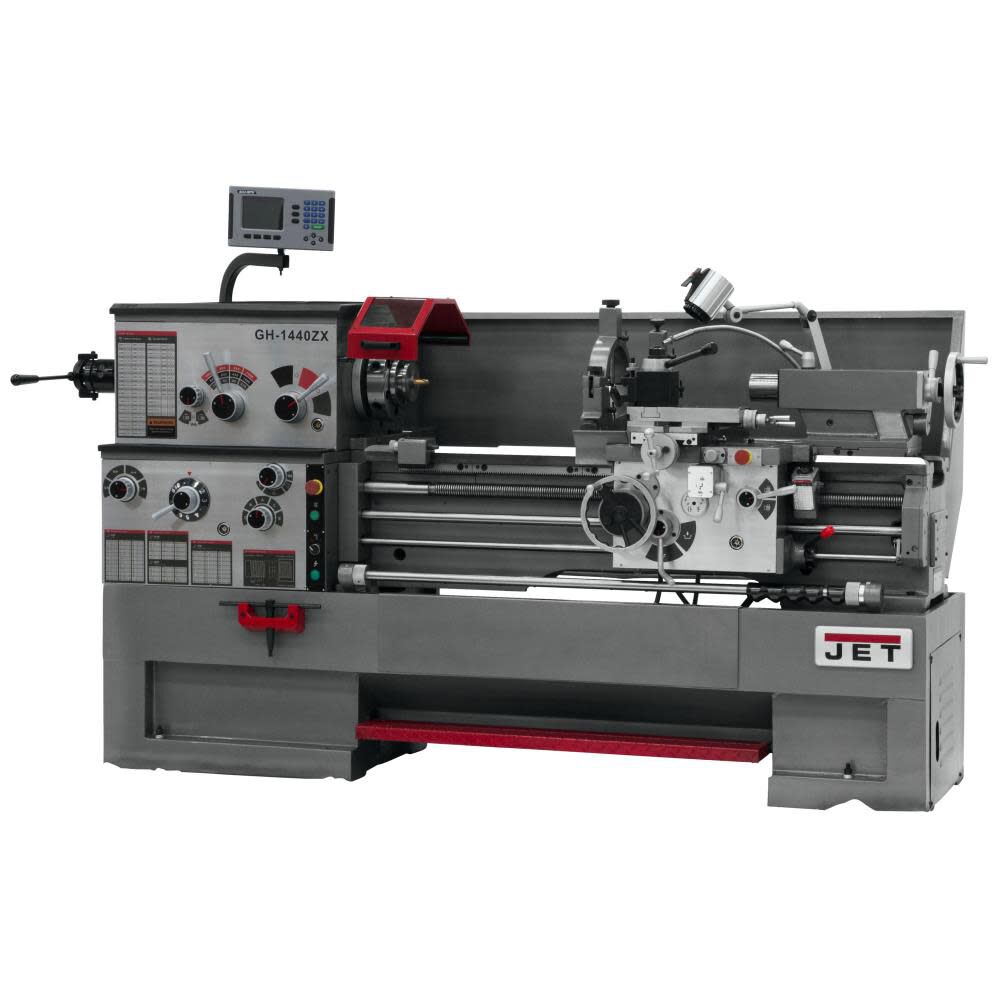 GH-1440ZX with ACU_RITE 303 DRO with Collet Closer Metalworking Lathe ...