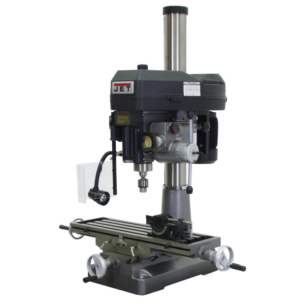 Mill/Drill with ACU-RITE 203 DRO and X-Axis Table Powerfeed 350120 ...