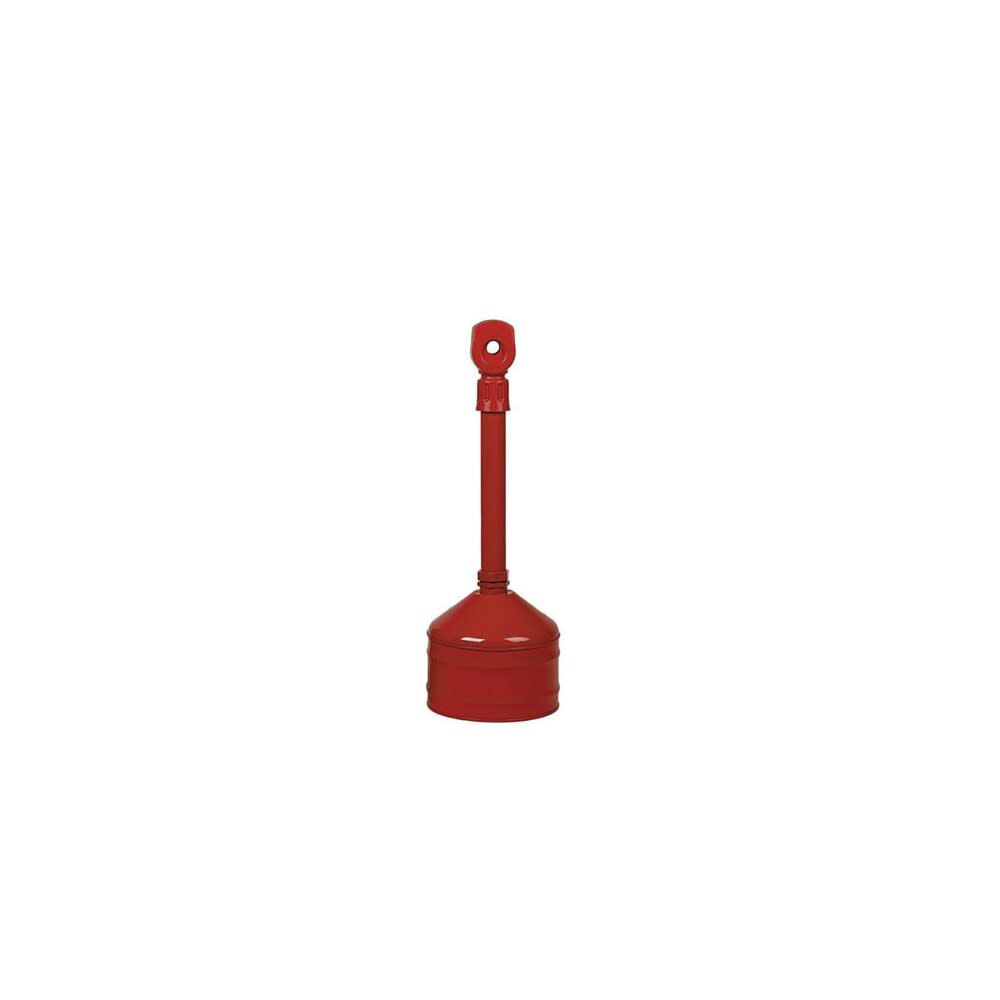 2.5 Gallon Red Plastic Topper, Steel Base Cigarette Butt Can 26810R ...
