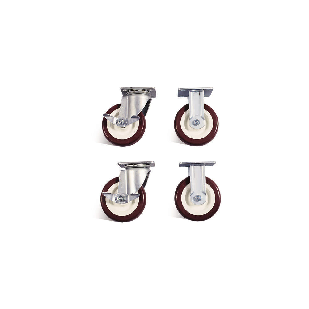 Model 516 6in Poly Caster Set with Brakes 516 – Tools.com International LLC