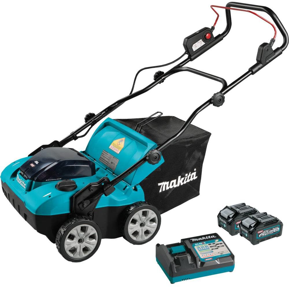 40V max XGT 15 Inch Dethatcher/Scarifier Brushless Cordless Kit (5Ah ...