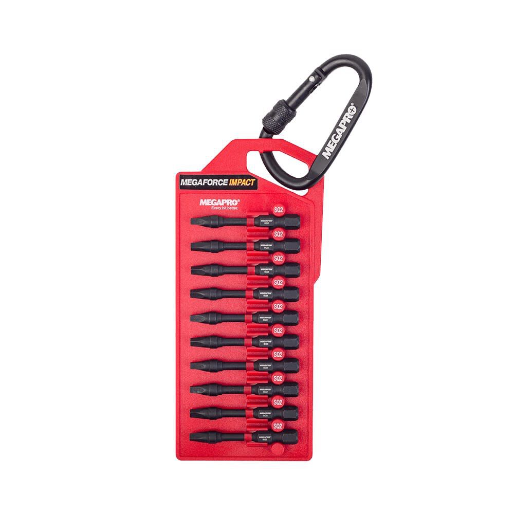 Industrial Grade MegaForce Impact Square #2 Bit Set 9BP-I-S210 – tools ...