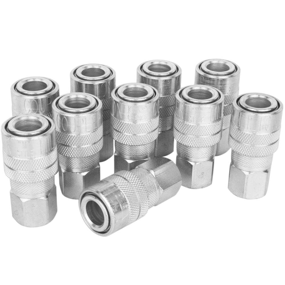 Quick-Connect Steel Coupler 1/4in FNPT Industrial Interchange (M-Style – Tools.com International LLC