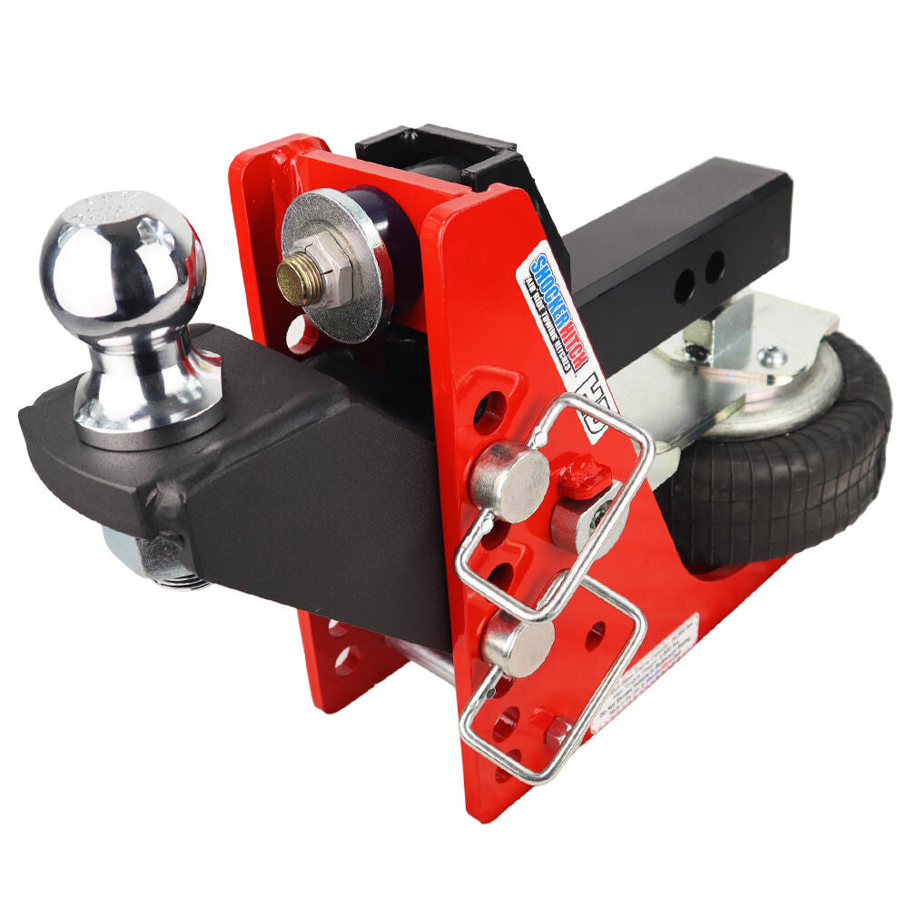 HD 20K 2 Inch Air Receiver Hitch & Raised Ball Mount 2 Inch Hitch Ball ...