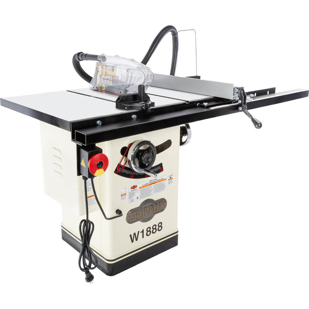 10 Inch 2HP Hybrid Table Saw with Riving Knife W1888 – Tools.com ...