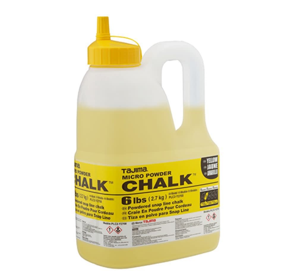 Micro Chalk Powdered Snap Line Chalk Yellow 6 lbs PLC2-Y2700 – Tools ...